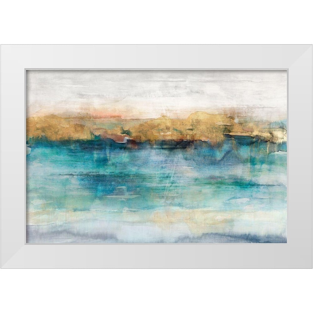 Isabelle Z 24x17 White Modern Wood Framed Museum Art Print Titled ...