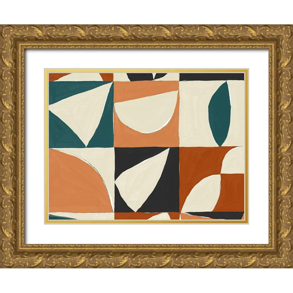 Isabelle Z 24x19 Gold Ornate Wood Framed with Double Matting Museum Art ...