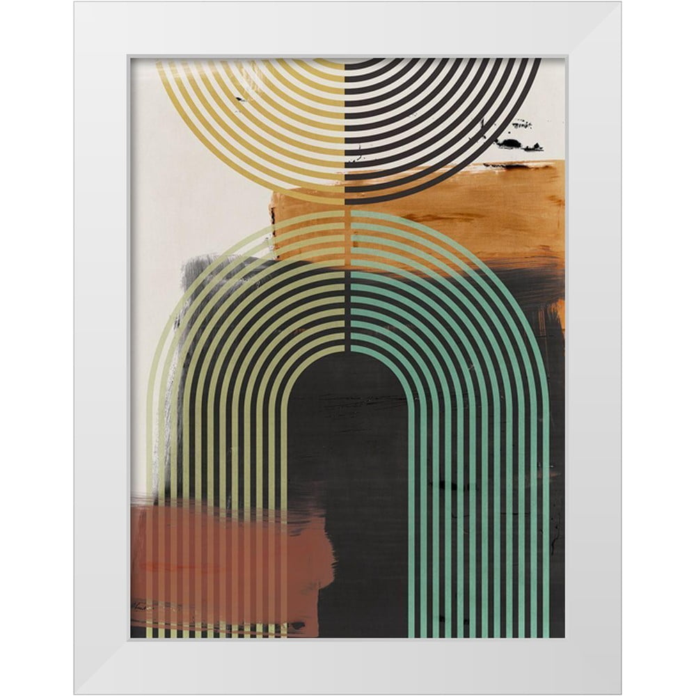 Isabelle Z 25x32 White Modern Wood Framed Museum Art Print Titled ...