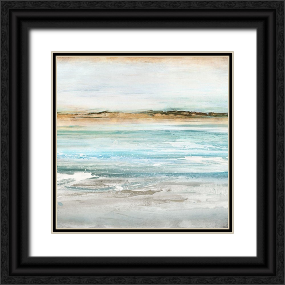 Isabelle Z 26x26 Black Ornate Wood Framed with Double Matting Museum Art Print Titled ...