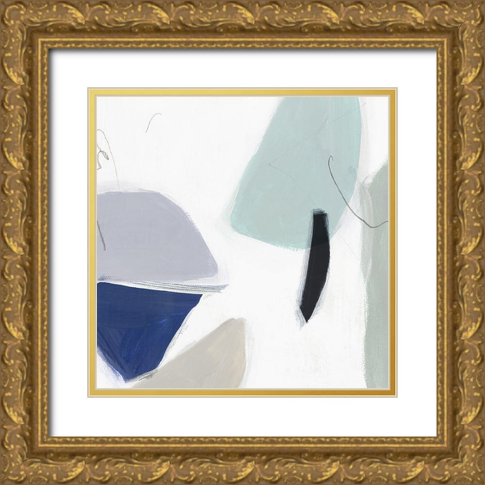 Isabelle Z 26x26 Gold Ornate Wood Framed with Double Matting Museum Art ...