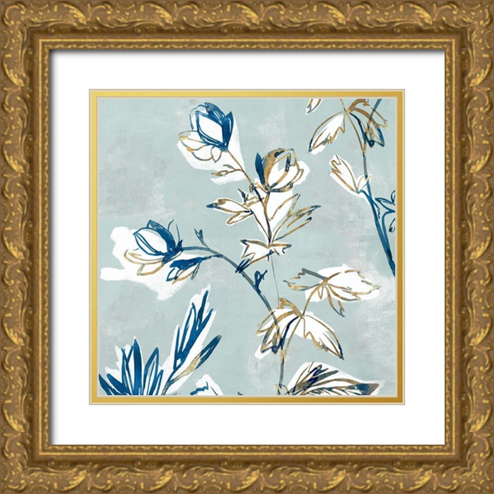 Isabelle Z 26x26 Gold Ornate Wood Framed with Double Matting Museum Art Print Titled - Blossomy ...
