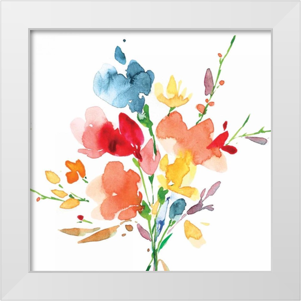 Isabelle Z 26x26 White Modern Wood Framed Museum Art Print Titled ...