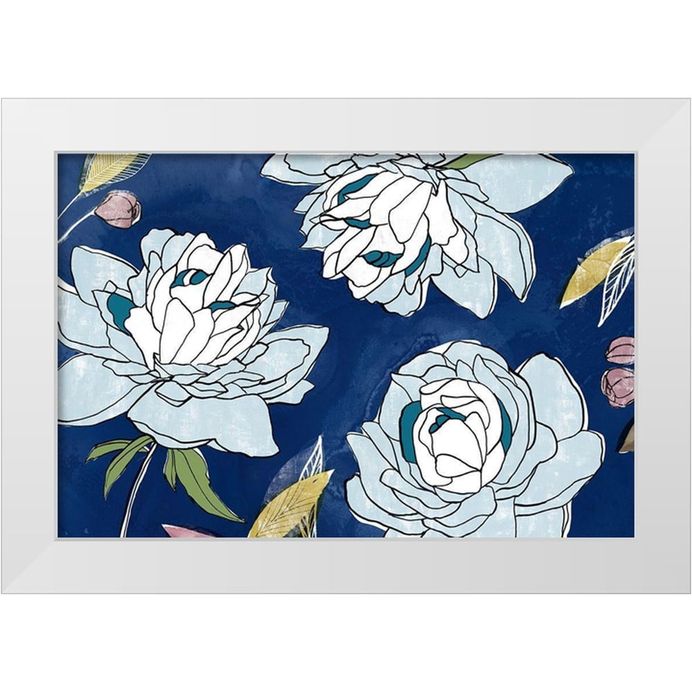 Isabelle Z 32x23 White Modern Wood Framed Museum Art Print Titled ...