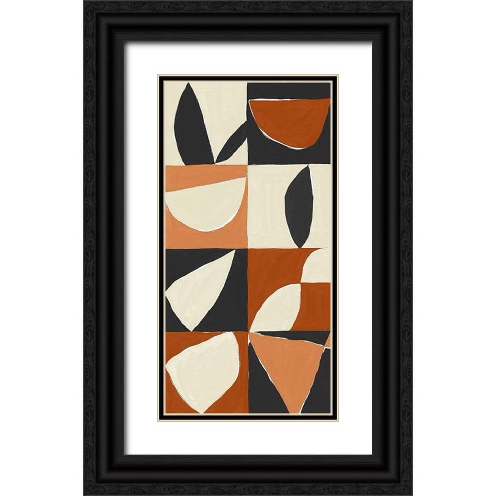 Isabelle Z 9x14 Black Ornate Wood Framed with Double Matting Museum Art ...