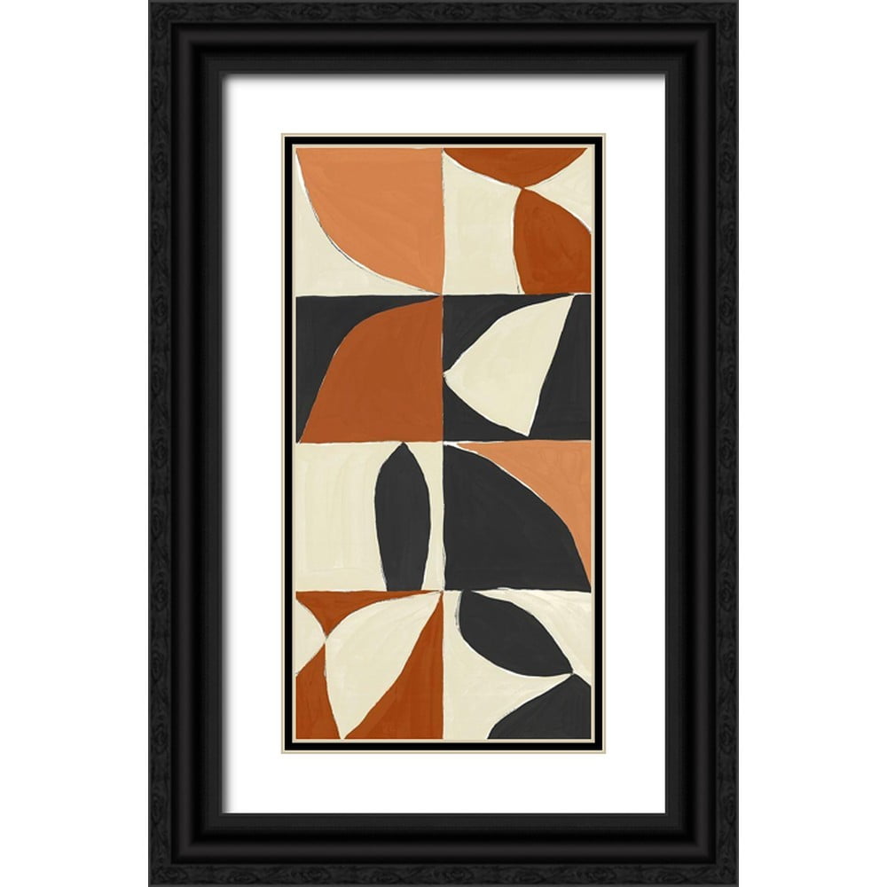 Isabelle Z 9x14 Black Ornate Wood Framed with Double Matting Museum Art ...