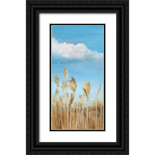 Isabelle Z 9x14 Black Ornate Wood Framed with Double Matting Museum Art Print Titled - Pampas I ...