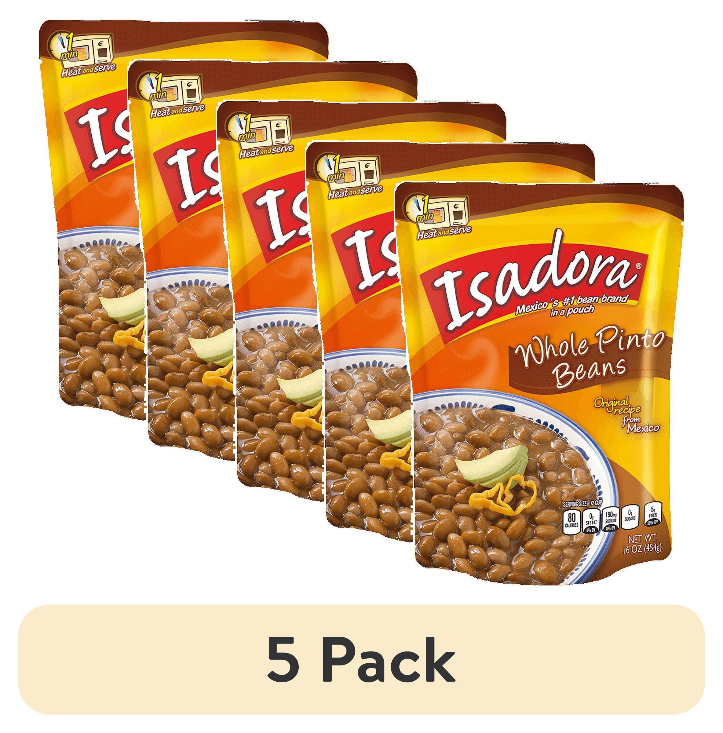 (5 pack) Isadora Whole Pinto Beans in a Pouch, 16 oz - Walmart.com