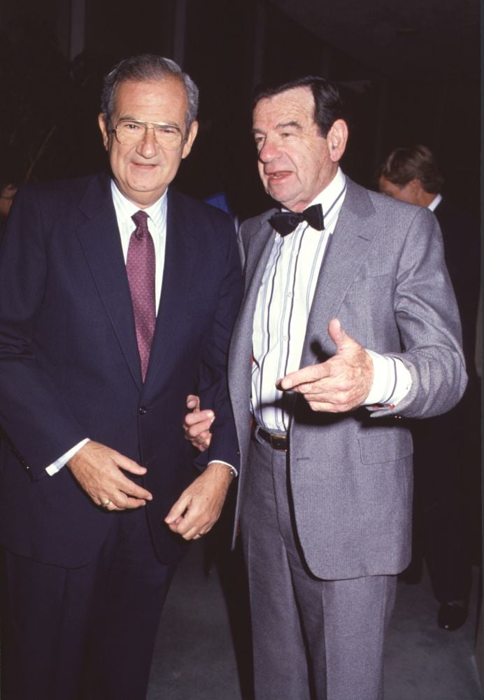 Isadore Rosenfeld In Navy Suit With Red Tie And Isadore Rosenfeld In ...