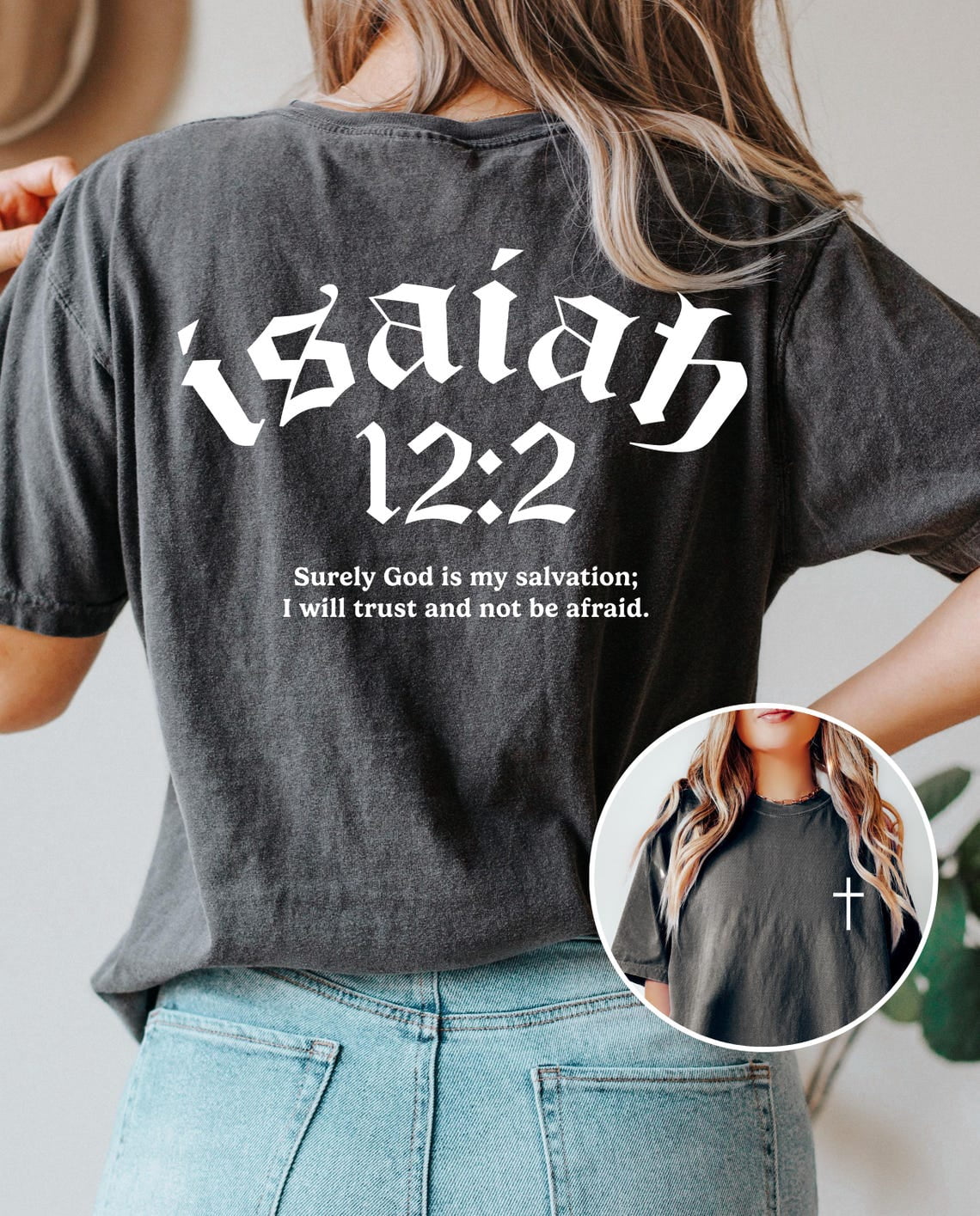 Isaiah 12:2 Bible Verse Shirt I Will Trust And Not Be Afraid T-Shirt ...