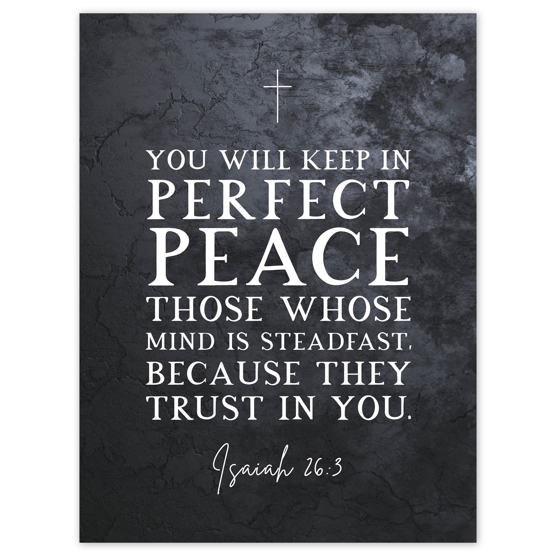 Isaiah 26:3 Perfect Peace They Trust In You Christian Bible Verse Quote ...
