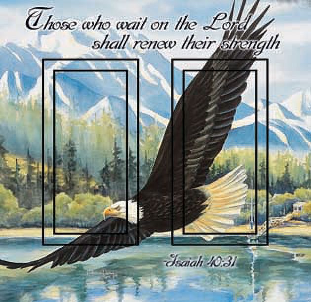 Isaiah 40:31 Double Rocker SwitchStix Peel and Stick Art Deco Switch ...