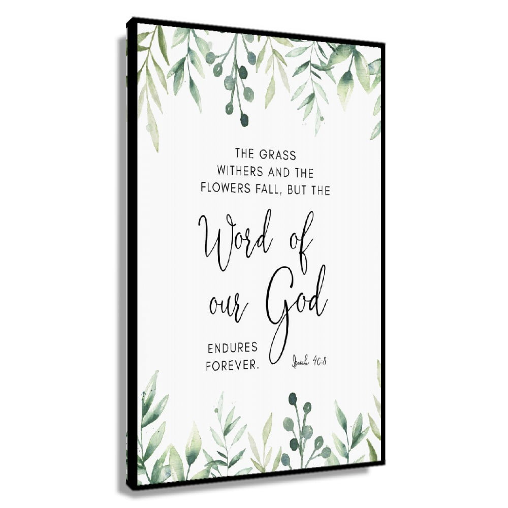 Isaiah 40 8 The Word of God Bible Verse Wall Art, Scripture Print ...