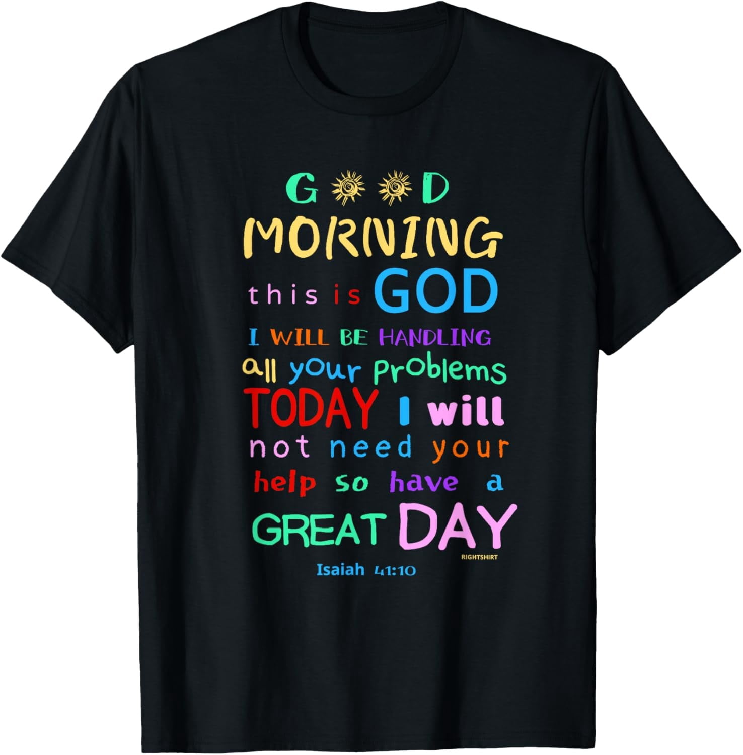 Isaiah 41 10 This Is God Christian Bible Verse T-Shirt All Size S-5Xl ...