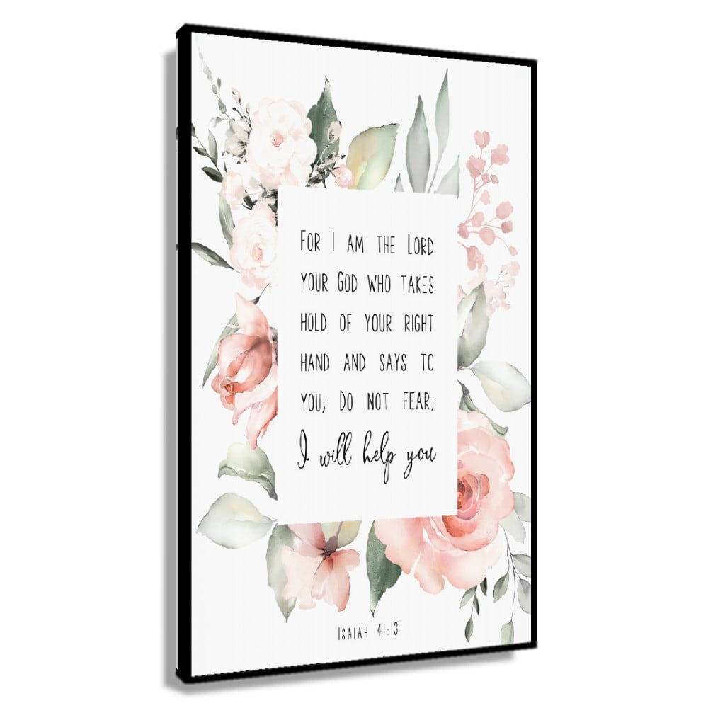 Isaiah 41 13 I Will Help You Bible Verse Wall Art, Bible Verse ...