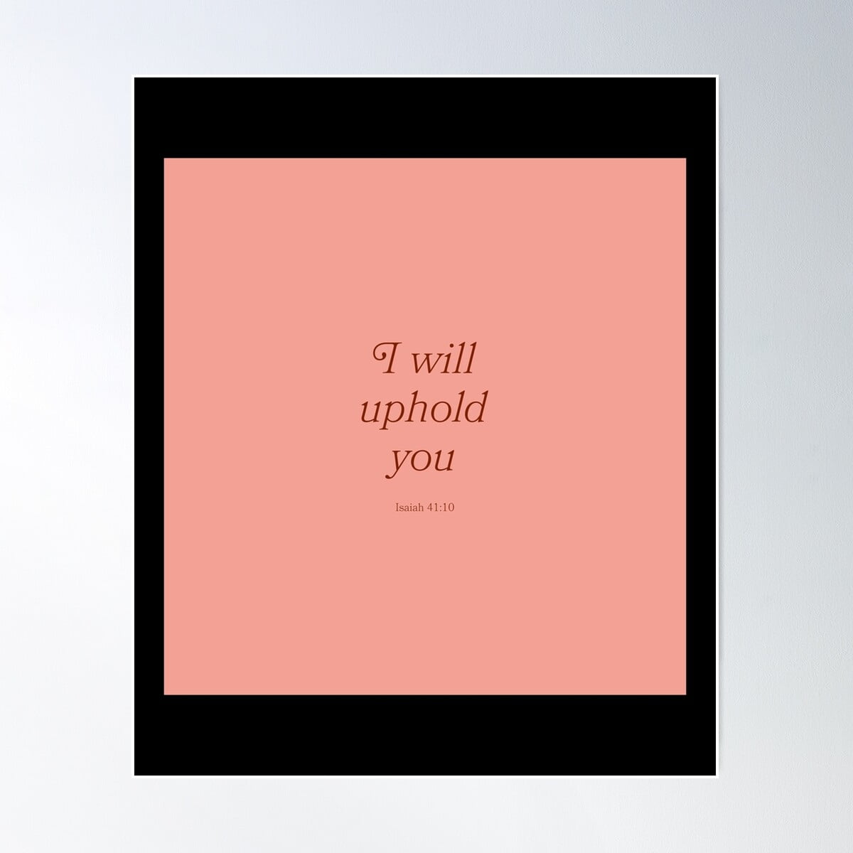 Isaiah 4110 Bible Verse Comfort Poster Wall Art, Modern Wall Decor For ...