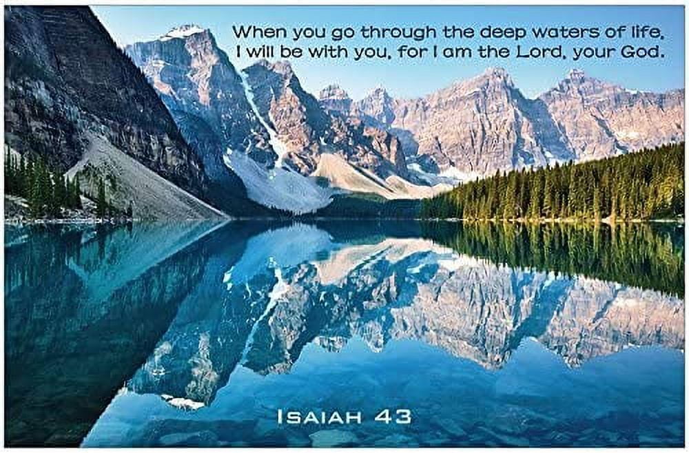 Isaiah 43 11'' x 17'' Inspirational Christian Poster-B23 - Walmart.com