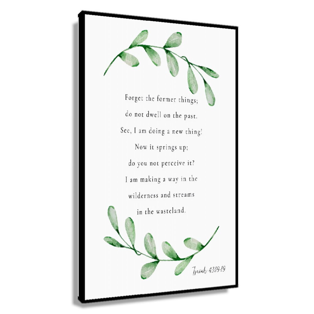 Isaiah 43 18-19 Wall Art, Bible Verse Print for Christian Home ...