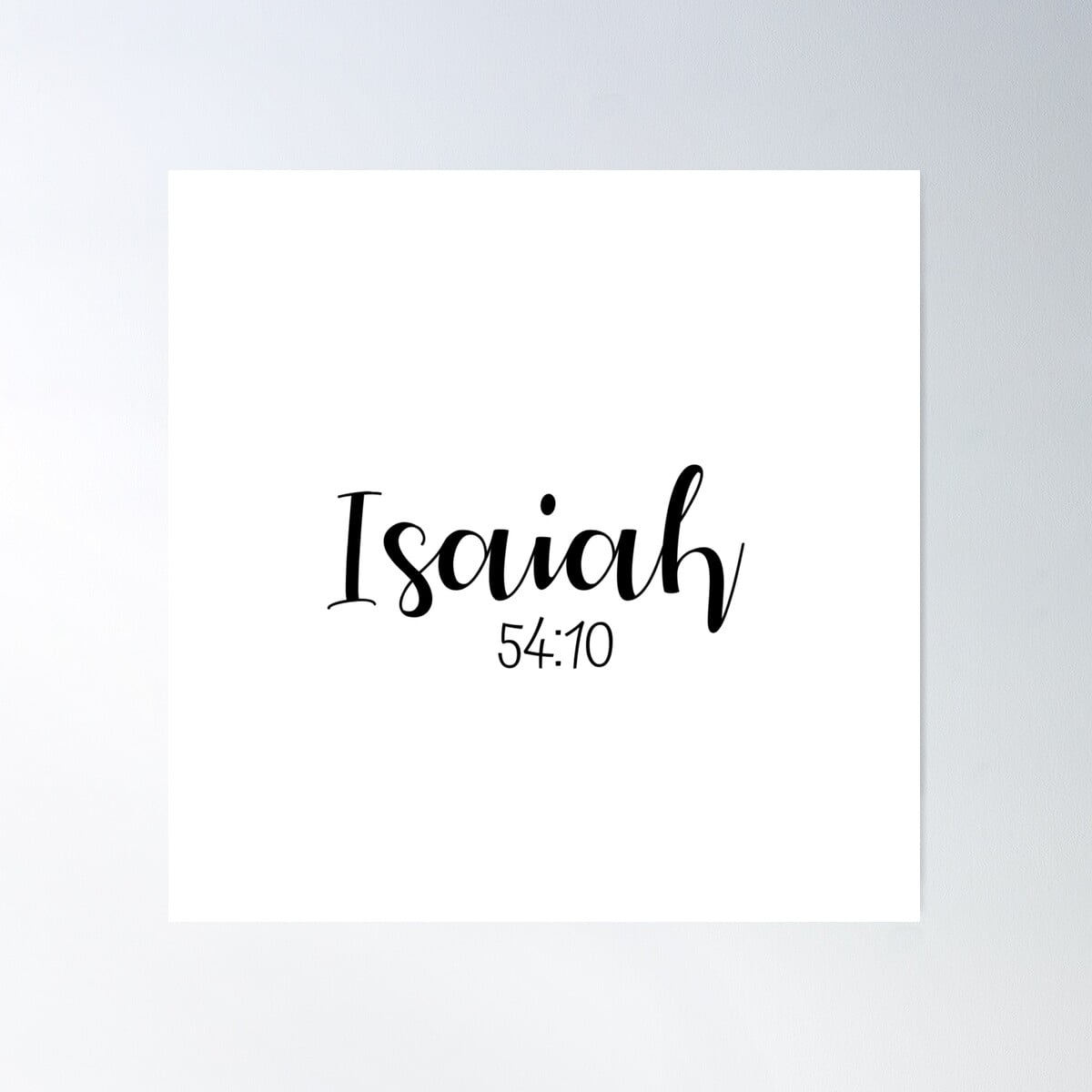 Isaiah 54:10 Memory Verse Poster Wall Art, Modern Wall Decor For Living ...