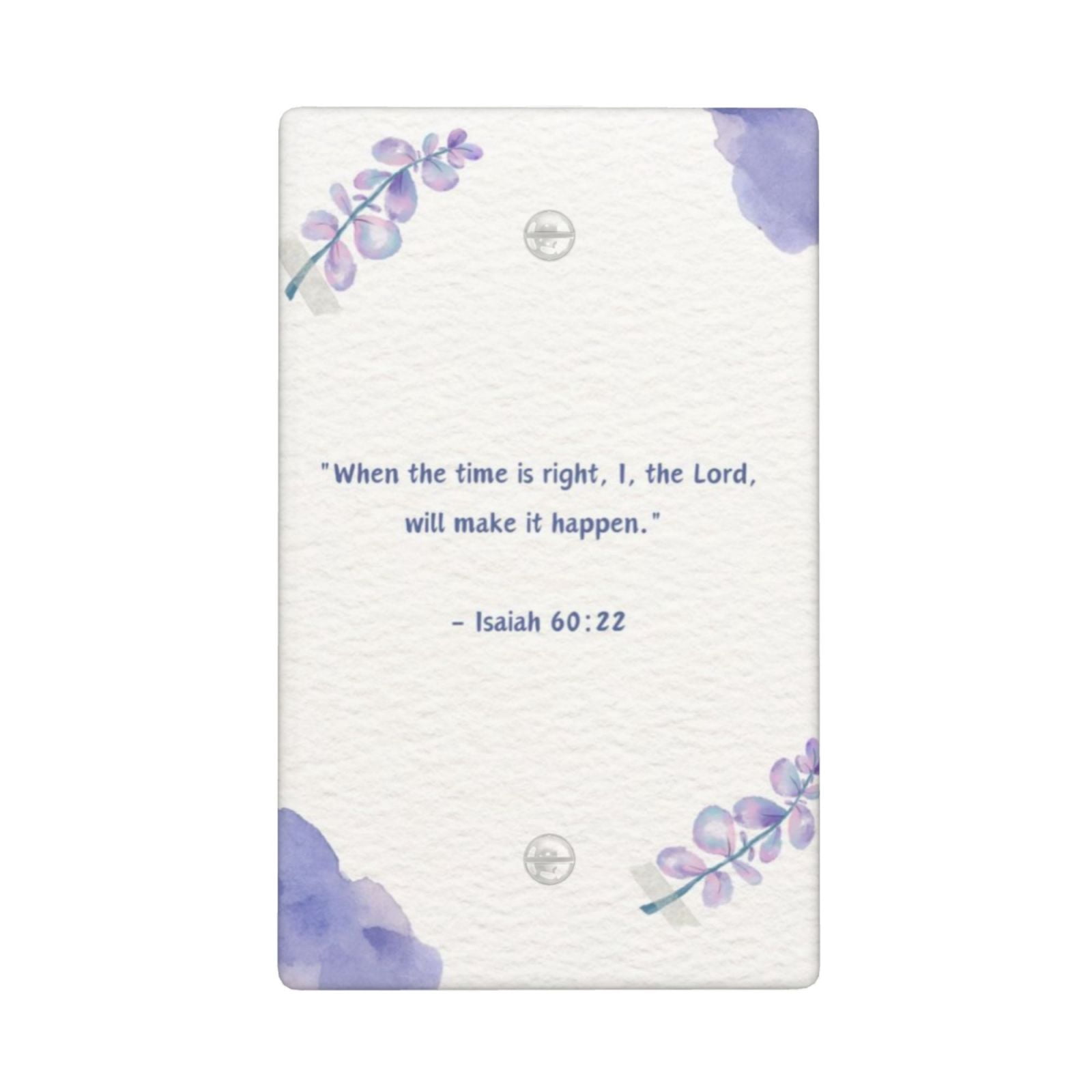 Isaiah 60 22 Decorative Blank Wall Plate Cover, Polycarbonate Switch ...