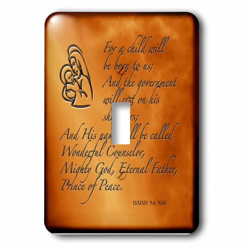 3dRose, Isaiah 9 6 Bible verse predicting Jesus birth for Christmas ...