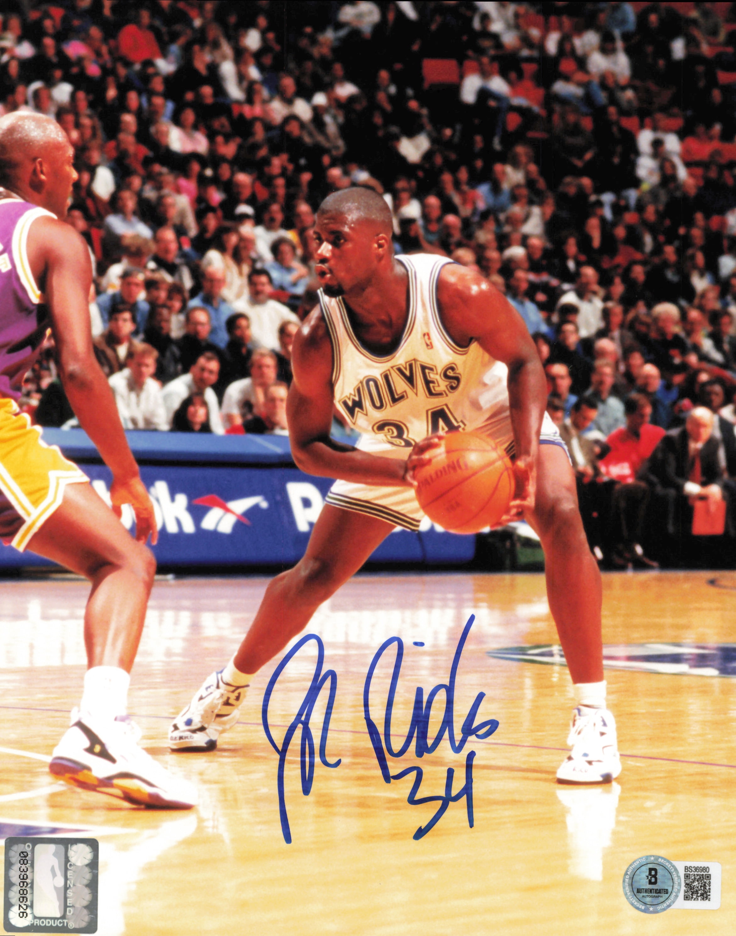 Isaiah J.R. Rider Autographed 8x10 Photo Minnesota Timberwolves Beckett ...