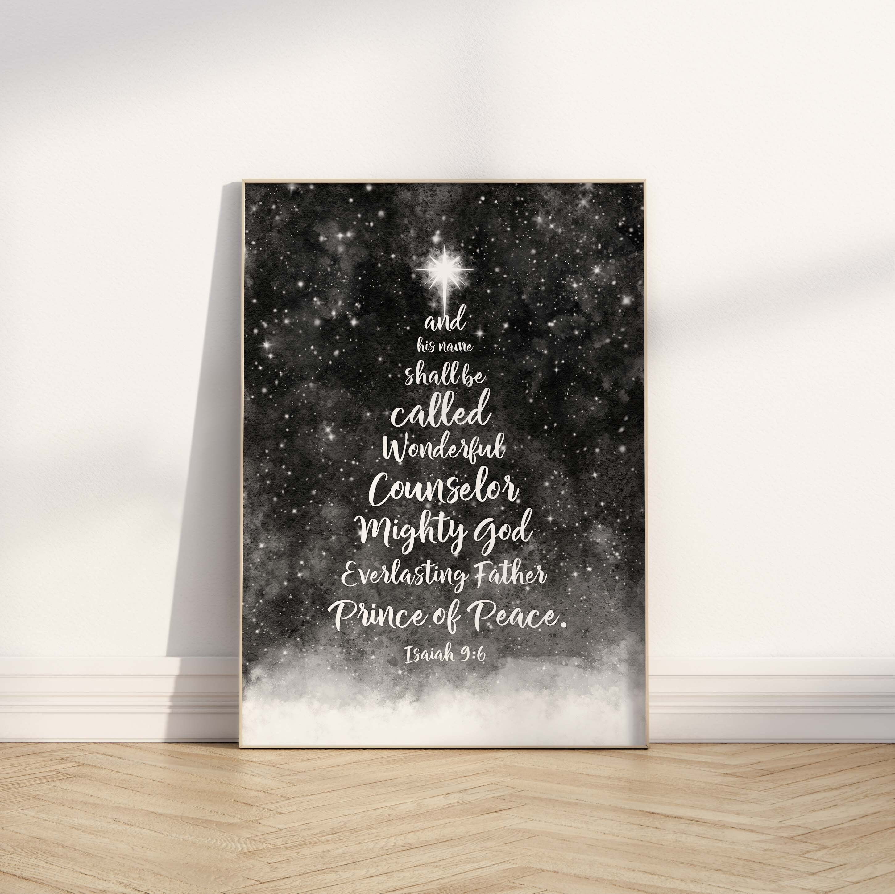 Isaiah : Kristmas Wall Art, Modern Christian Star Of Bethlehem ...