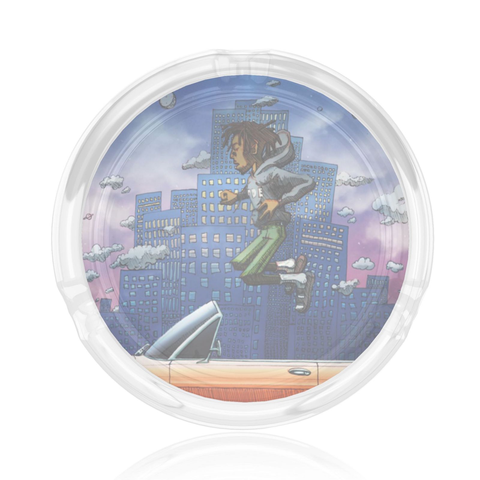 Isaiah Rashad The Sun'S Tirade Round Glass Ashtray 3d Printing For ...