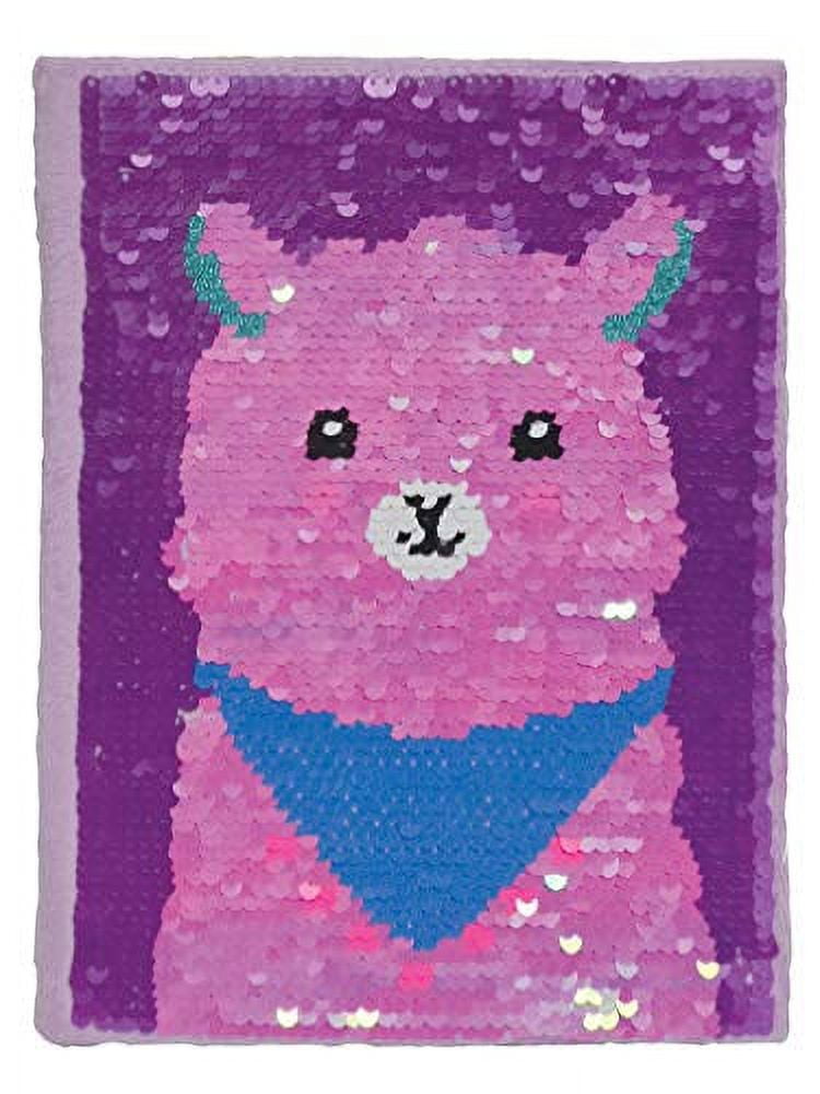 Iscream Glittery Flip Sequin Glama Llama Book-bound Lined-page 8.5 ...