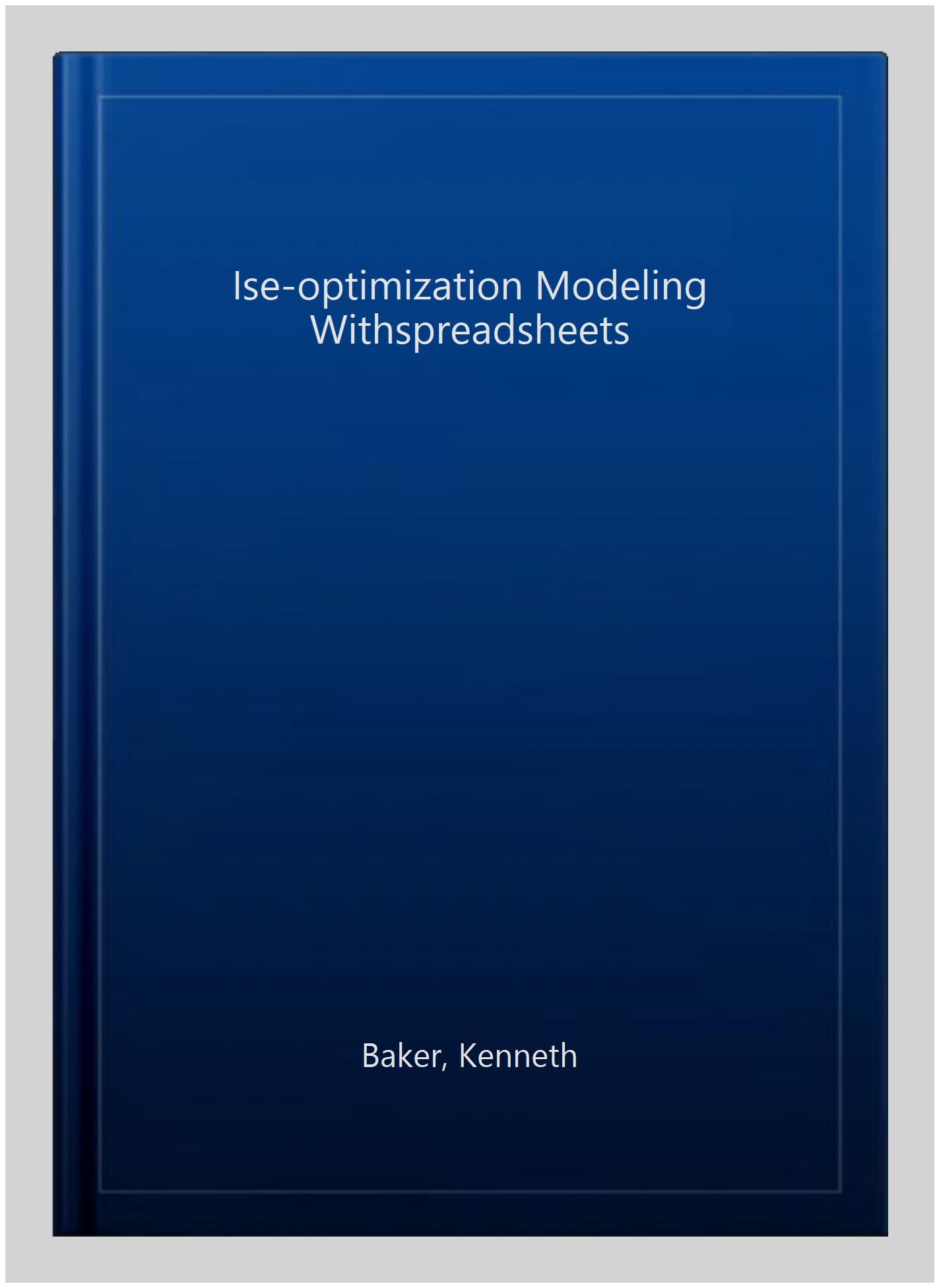 Pre-Owned Ise-optimization Modeling Withspreadsheets - Walmart.com