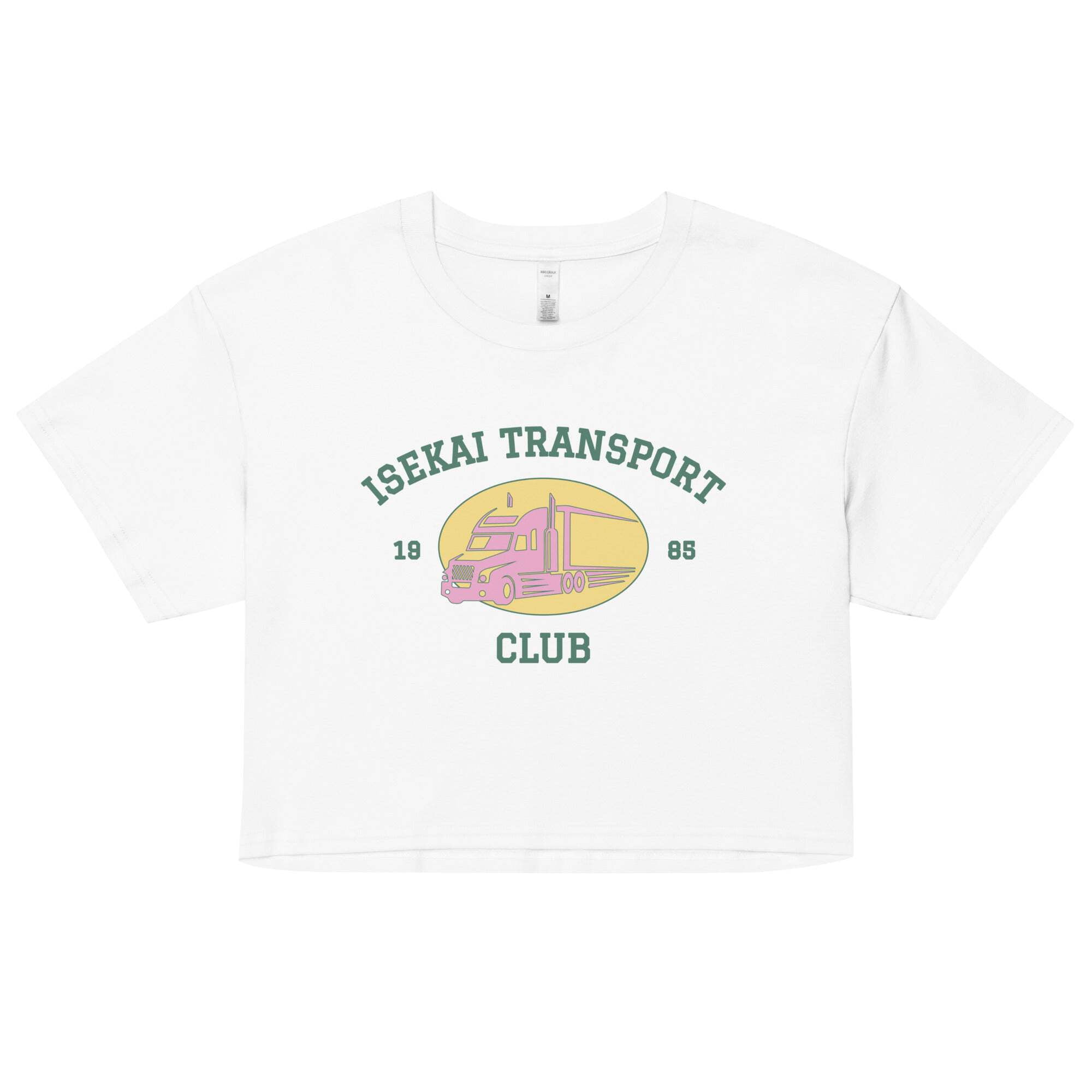 Isekai Transport Club Fun Anime Women’s Short Sleeve Crop Top - Walmart.com