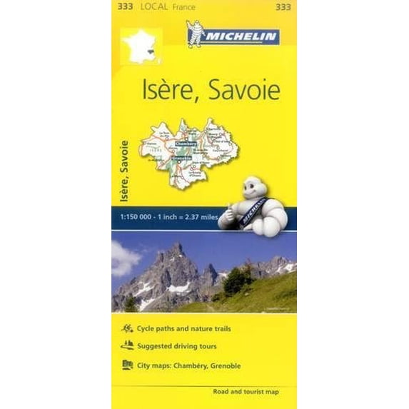 Michelin FRANCE: Isre, Savoie Map 333 - Walmart.com