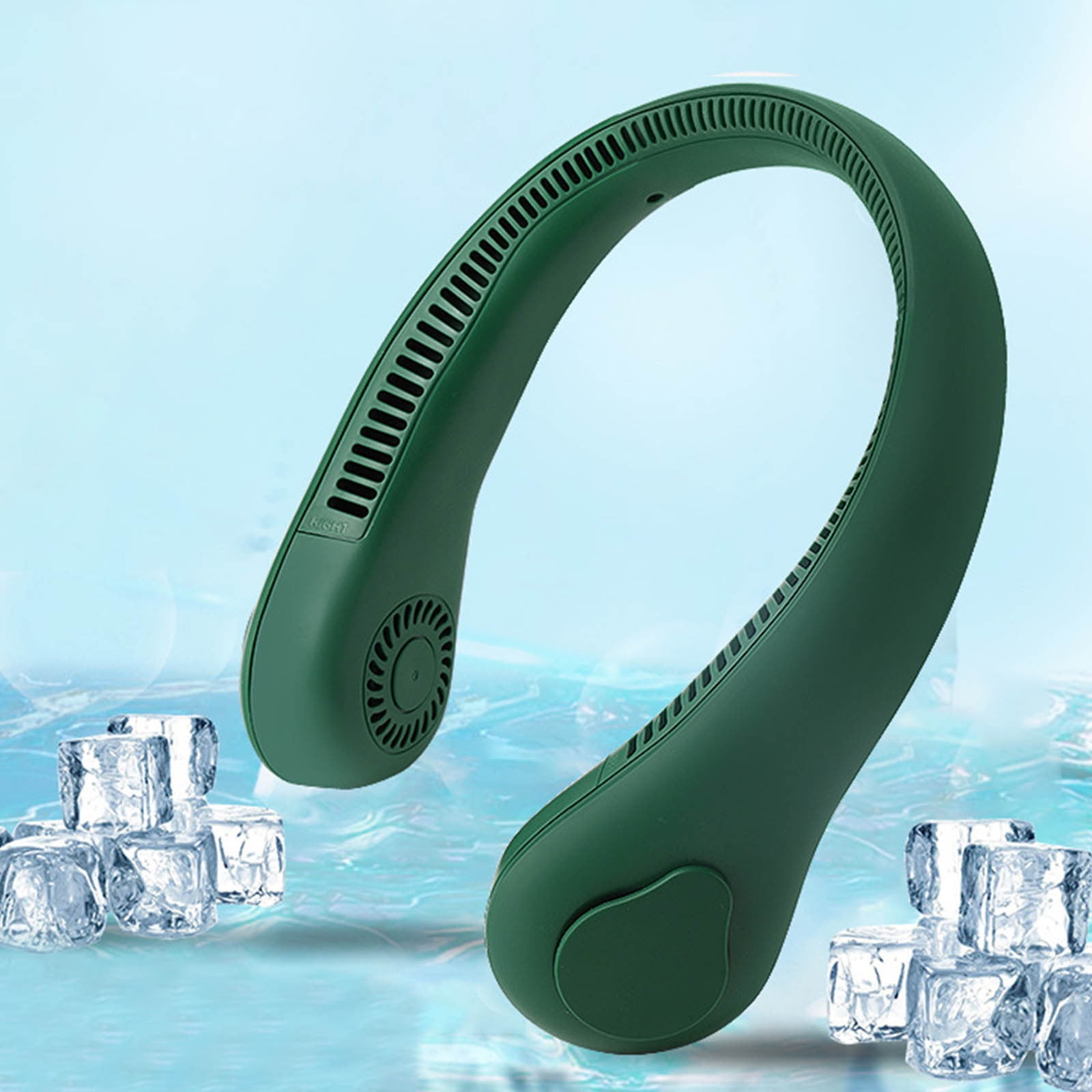 Iseuj Home Usb Fan Neck Portable Rechargeable Dua Effect Neck Protector ...