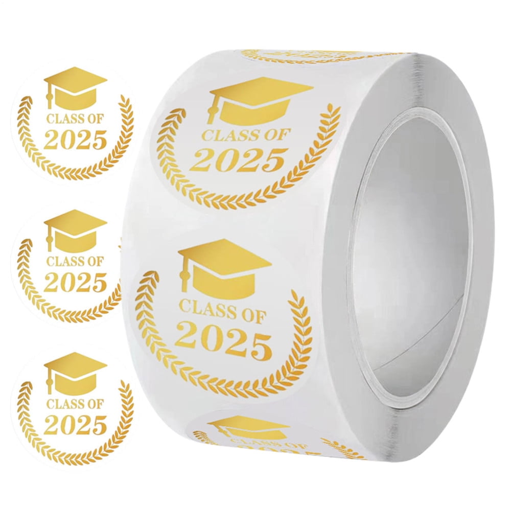 Ishine 2025 Graduation Stickers Round Grad Party Stickers Fade-Proof ...
