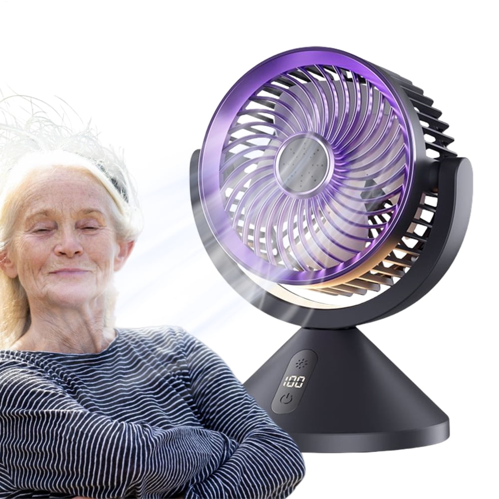 Ishine Air Circulating Fan USB Rechargeable Desk Air Circulation Fan ...