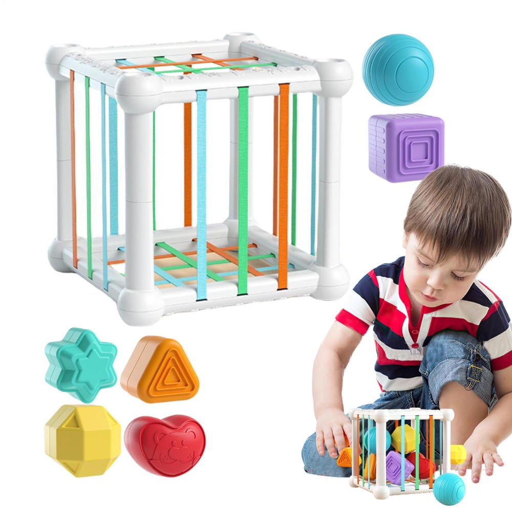 Ishine Baby Shape Sorter Sensory Developmental Blocks Early Learning ...