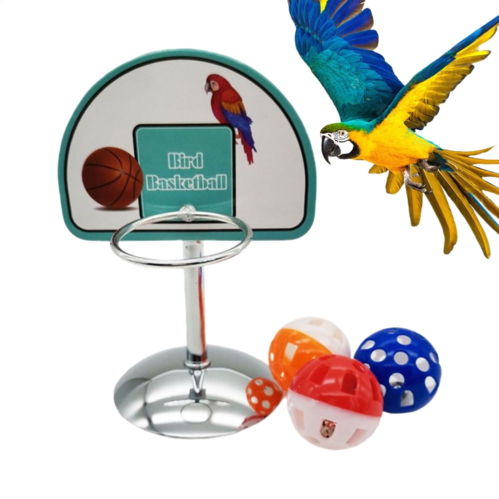 Ishine Bird Basketball Toy Basketball Hoop Parakeet Toys Parakeet Gym ...
