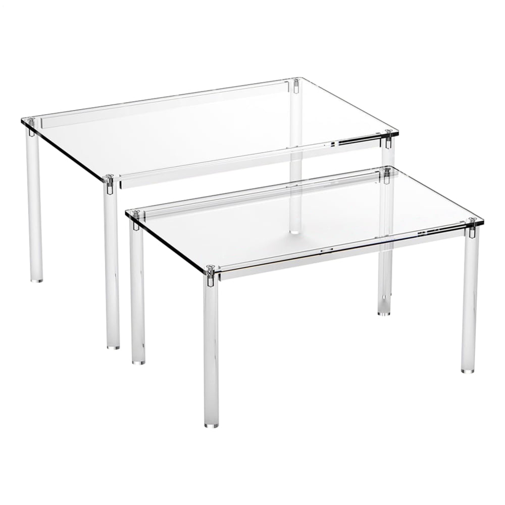 Ishine Cabinet Risers Display Shelf Acrylic Space-Saving Storage Rack ...