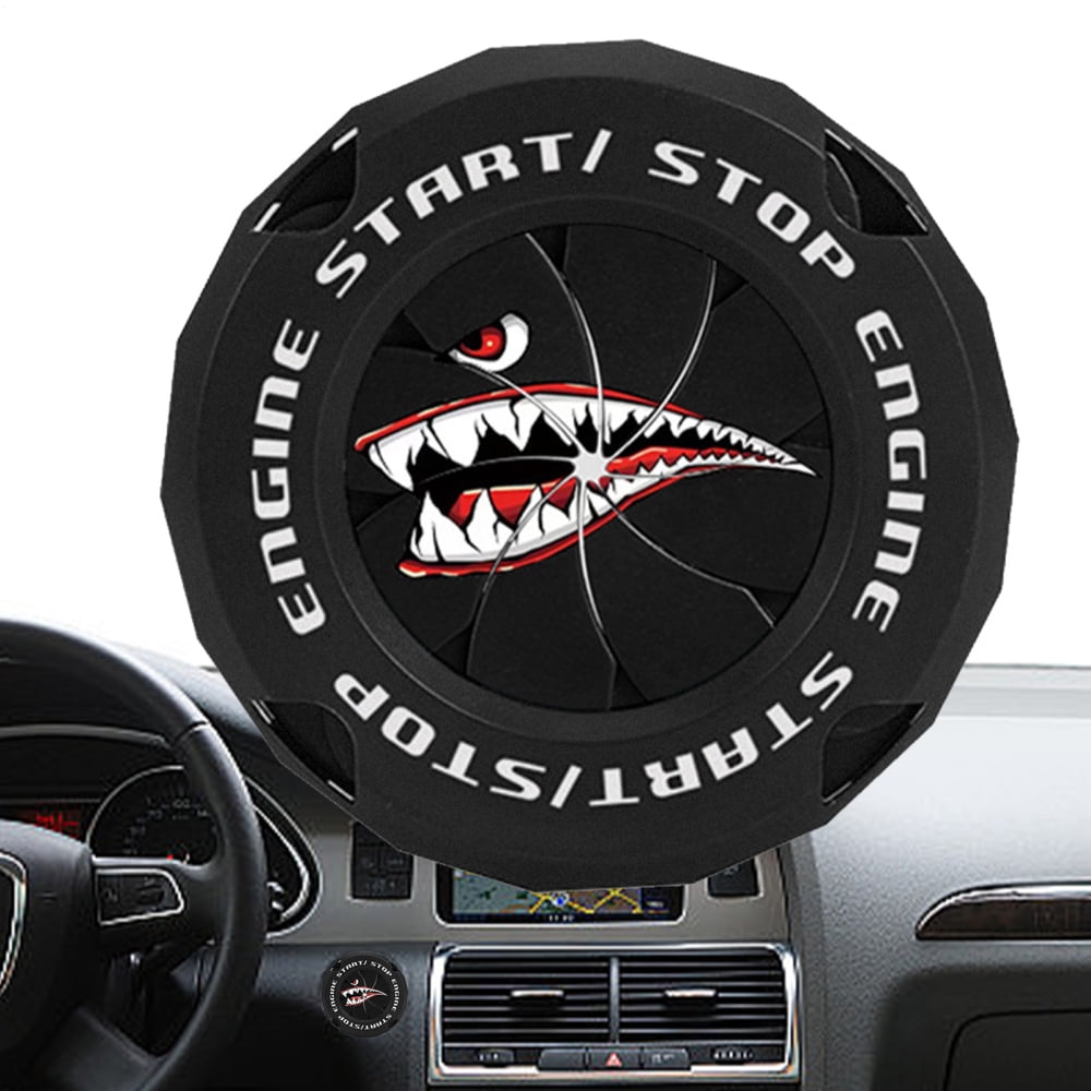 Ishine Car Start Button Cover Cool Push Start Covers Shark Design Decorative Rotary Ignition ...