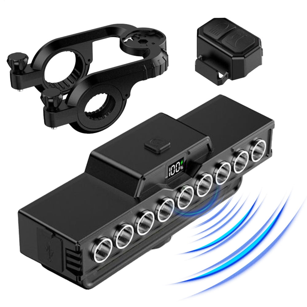 Ishine Cycle Front Light 2 Modes Bike Handlebar Bell Lamp USB ...