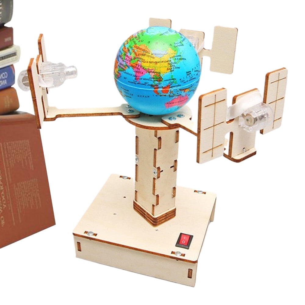 Ishine Educational Science Kits Wooden Satellite Model Construction Set ...