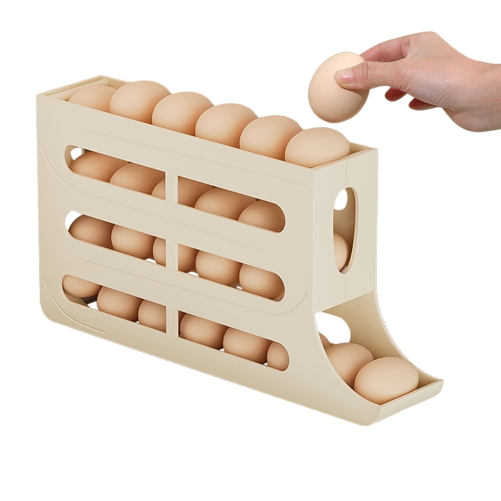 Ishine Egg Holder For Counter Clear Visibility Refrigerator Egg Rack 4 ...