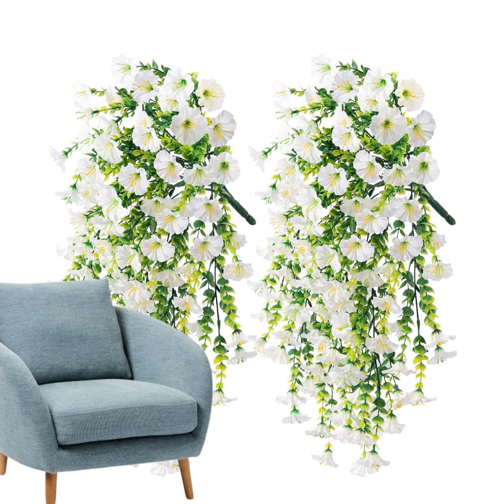 Ishine Fake Petunias 2X Faux Petunias Artificial Plants Simulated UV ...