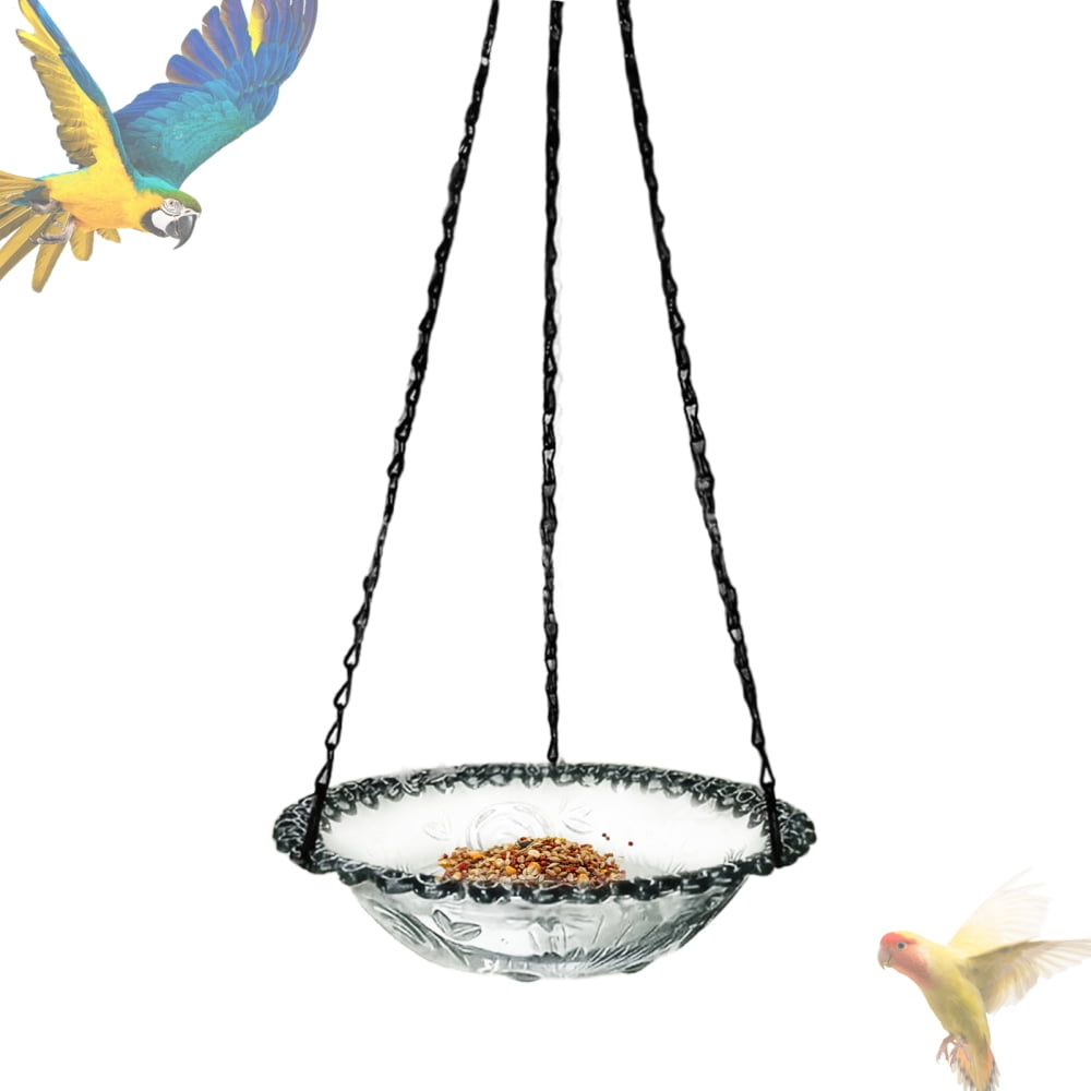 Ishine Garden Bird Bath Bird Baths Heavy-Duty Decorative Hangable Birdhouse Metal Hanger Waterer ...