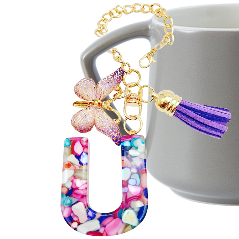 Ishine Letter Charm For Cup Letter Water Bottle Charm With Butterfly ...