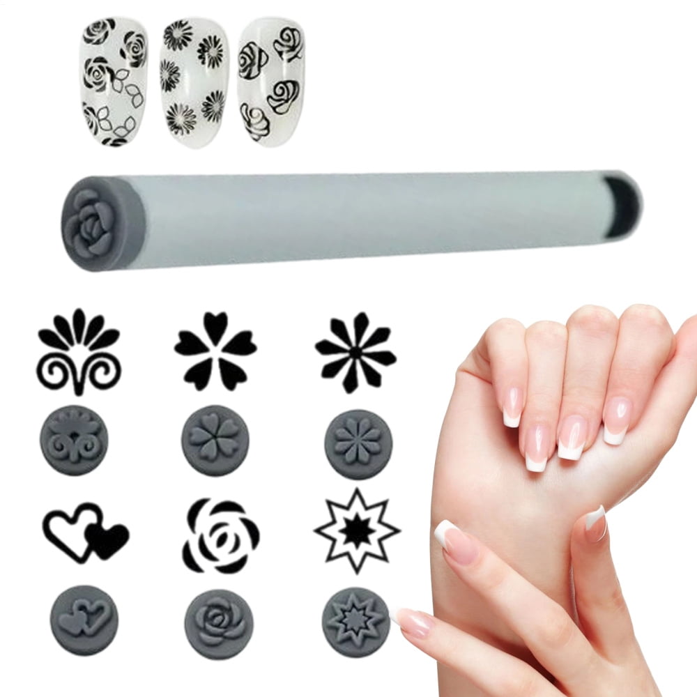 Ishine Nail Stamping Kit Portable Replaceable Instant Nail Design Stamp ...