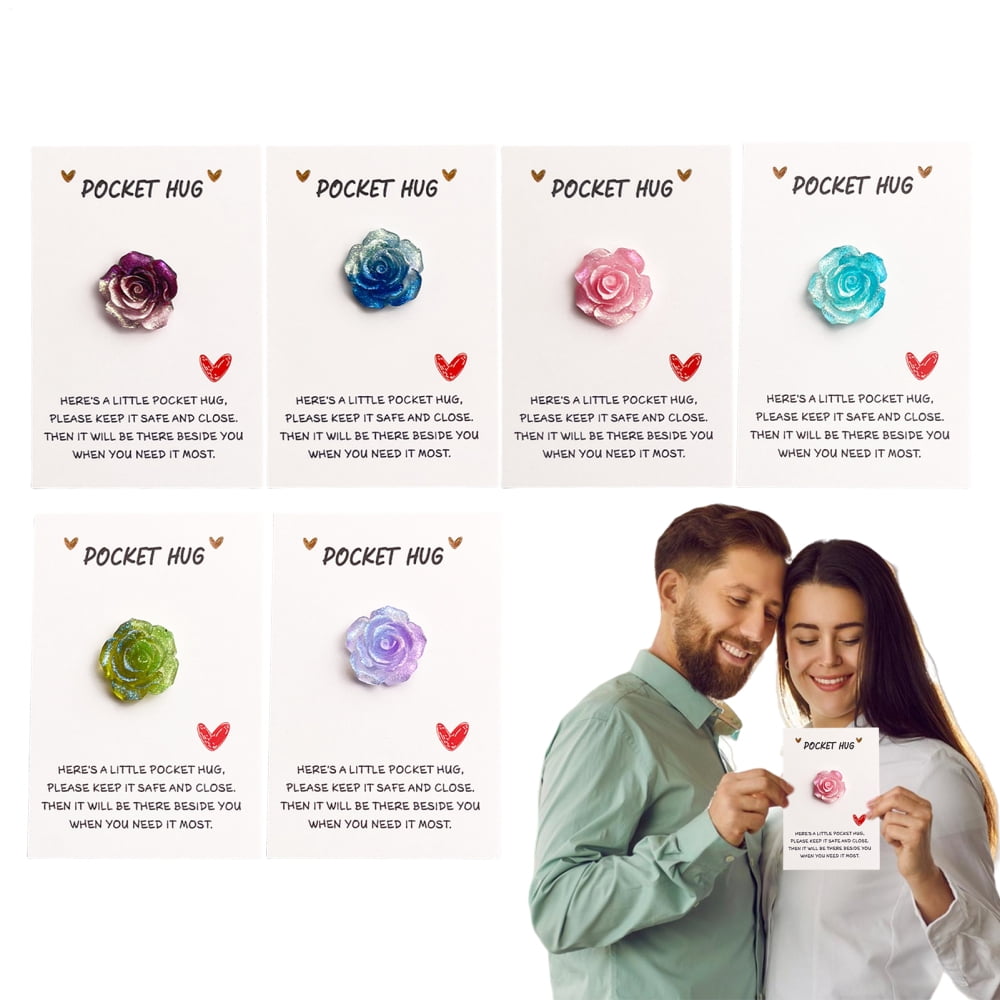 Ishine Pocket Hug Cards Warm Hug Heart Card 6X Romantic Positive ...