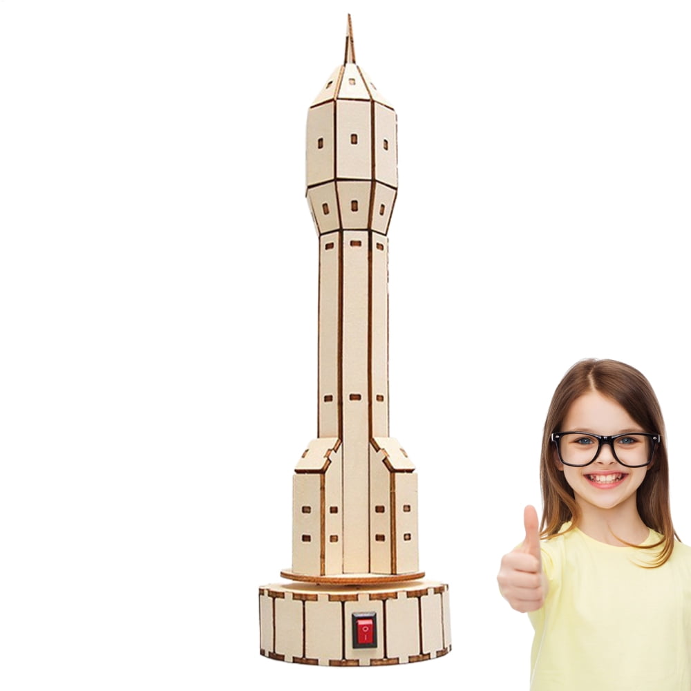 Ishine Scientific Model Kits For Kid Wooden Satellite Model ...