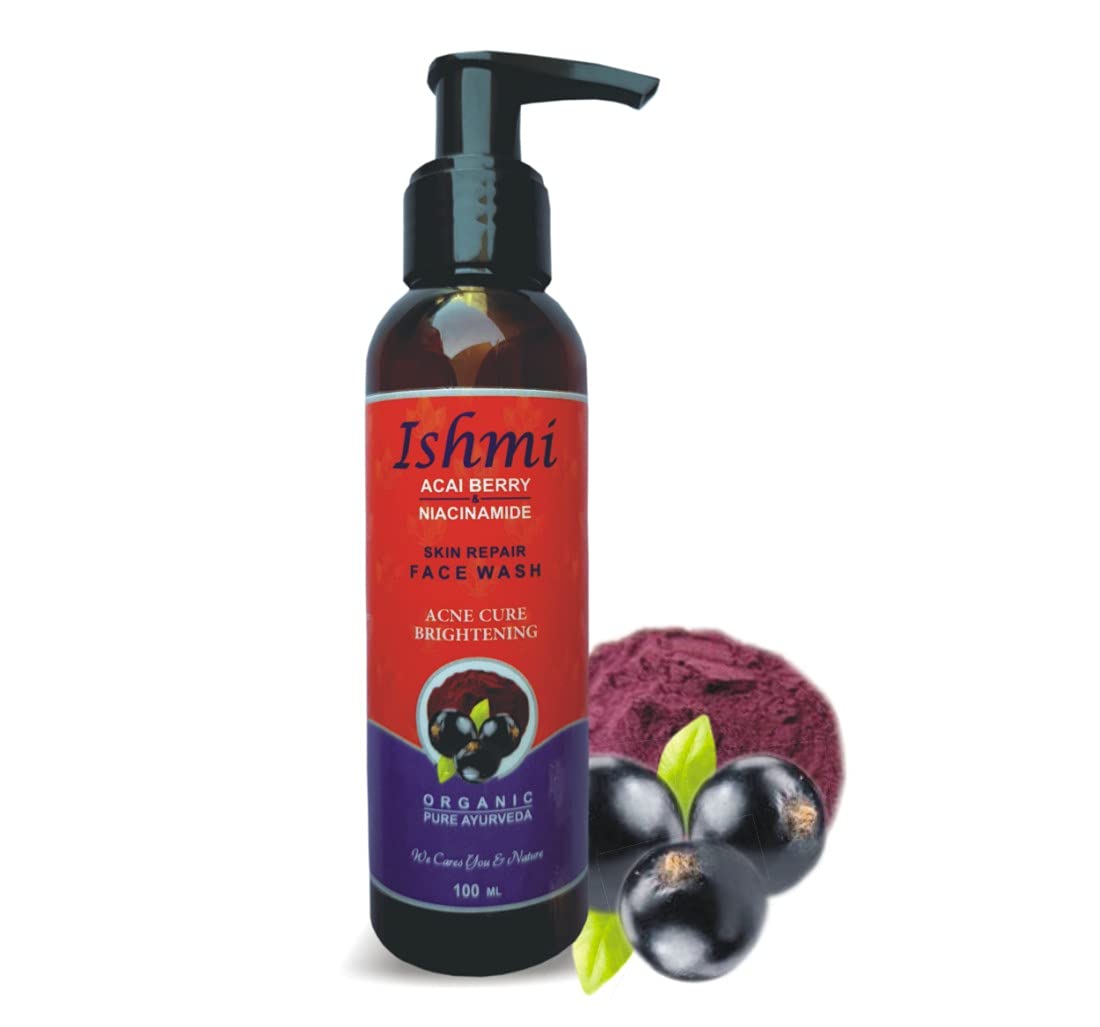 Ishmi Acai Berry Niacinamide skin repair face wash100 ml Hydrating ...