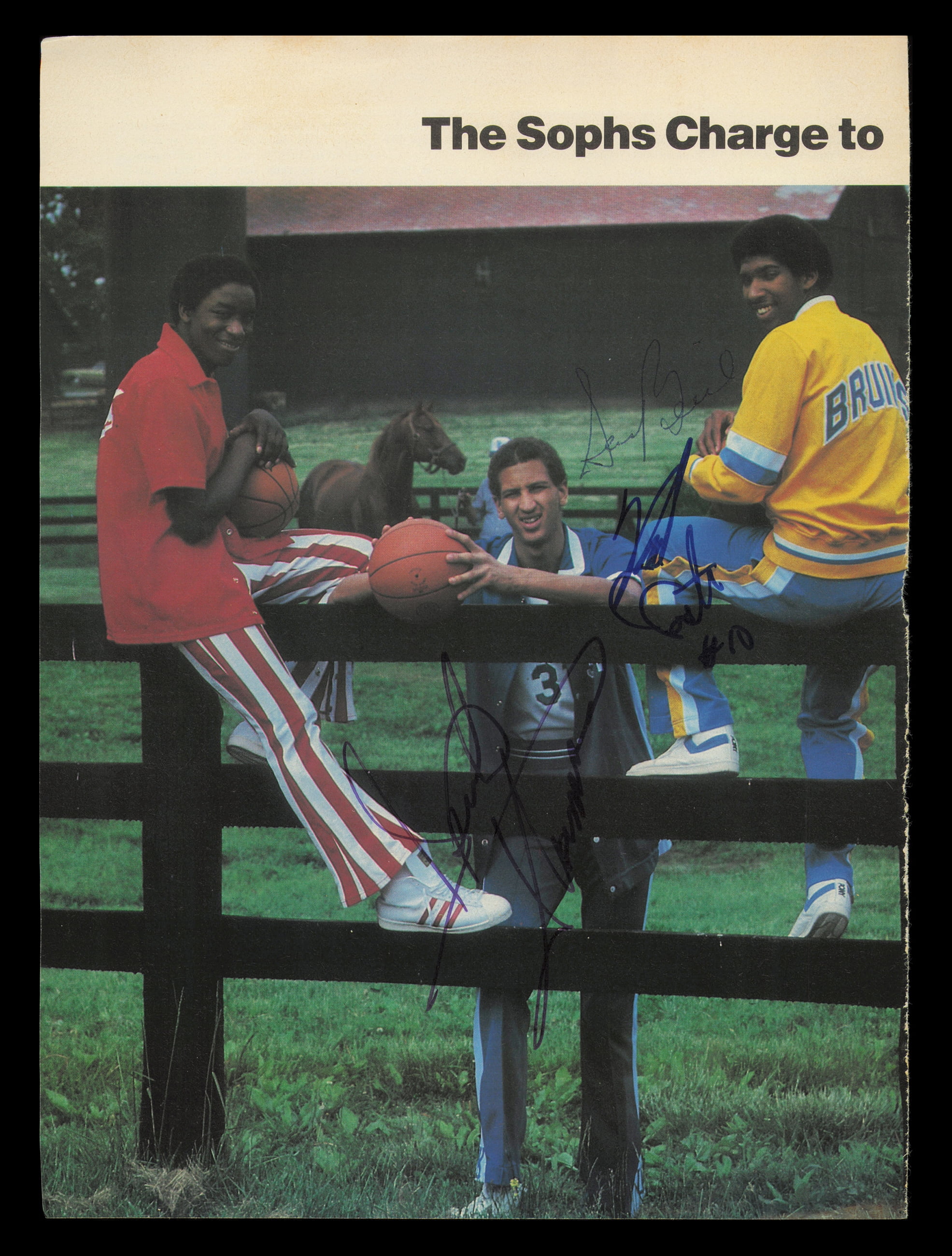 Isiah Thomas, Sam Bowie & Rod Foster Autographed 8x11 Magazine Photo ...